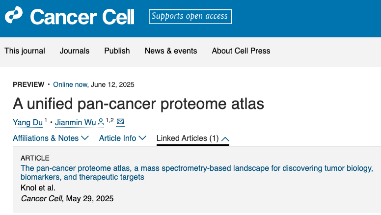A unified pan-cancer proteome atlas | Wu Lab